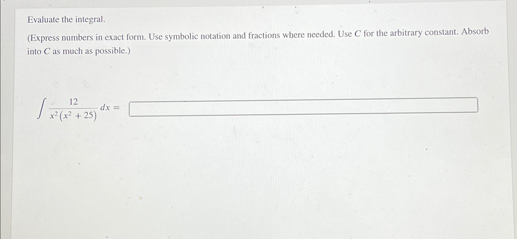 Solved Evaluate the integral.(Express numbers in exact form. | Chegg.com