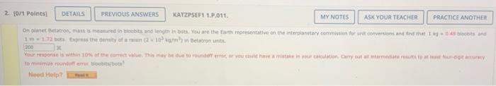 Solved 20/1 Points DETAILS PREVIOUS ANSWERS KATZPSEF1 | Chegg.com Solved 20/1 Points DETAILS PREVIOUS ANSWERS KATZPSEF1 | Chegg.com