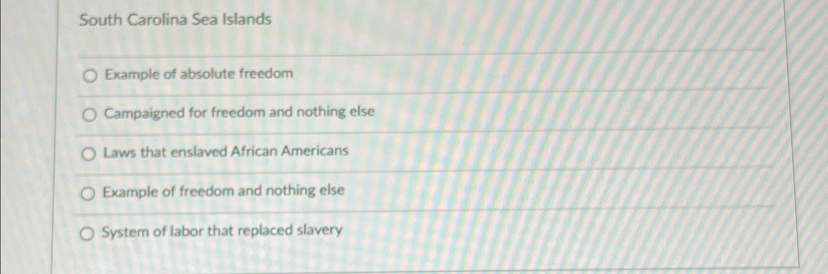 Solved South Carolina Sea IslandsExample of absolute | Chegg.com
