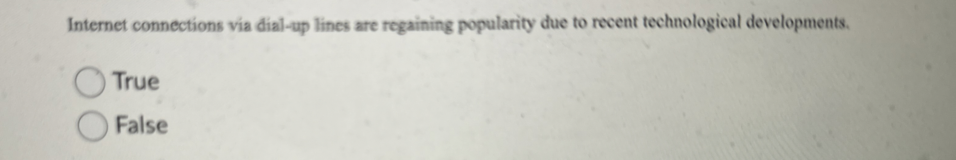 Solved Internet connections via dial-up lines are regaining | Chegg.com