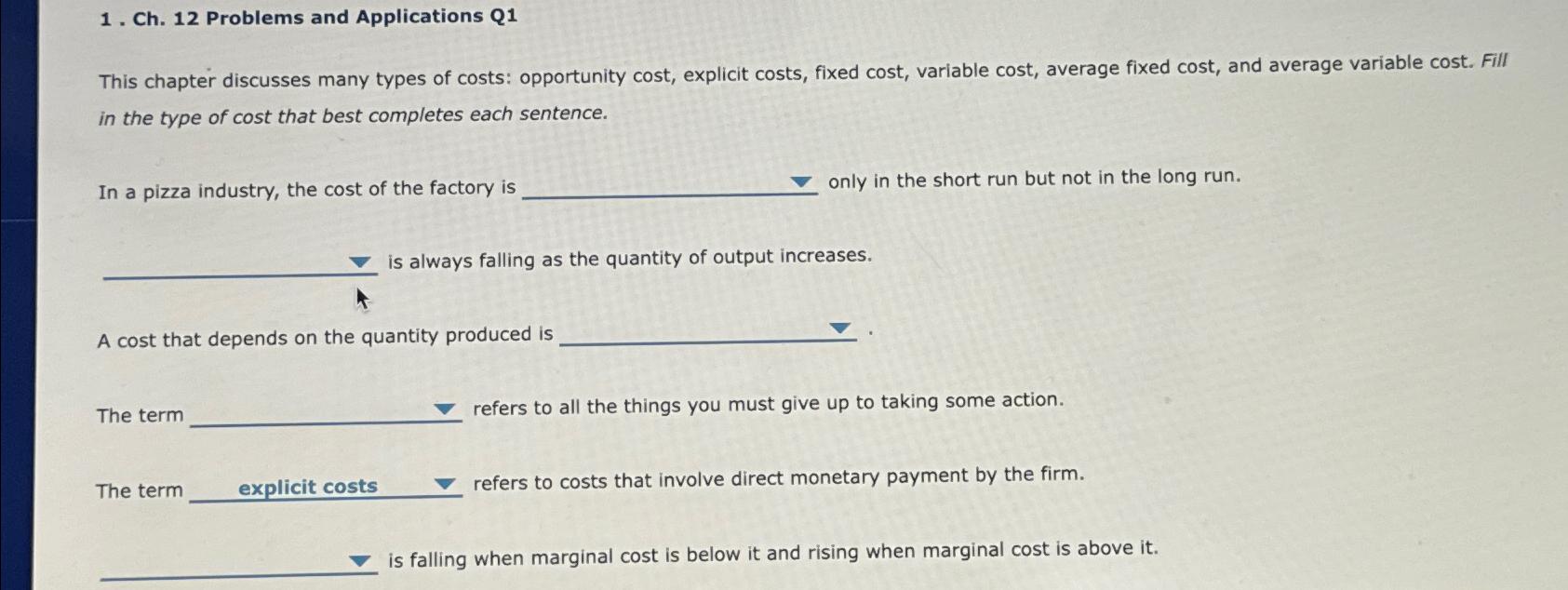 Solved Ch. 12 ﻿Problems and Applications Q1This chapter | Chegg.com