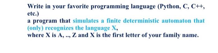 Solved Write in your favorite programming language (Python, | Chegg.com