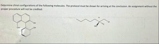 Solved Determine chiral configurations of the following | Chegg.com