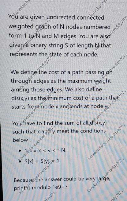 Solved Yoü ﻿are given undirected connêcted weighted graph of | Chegg.com