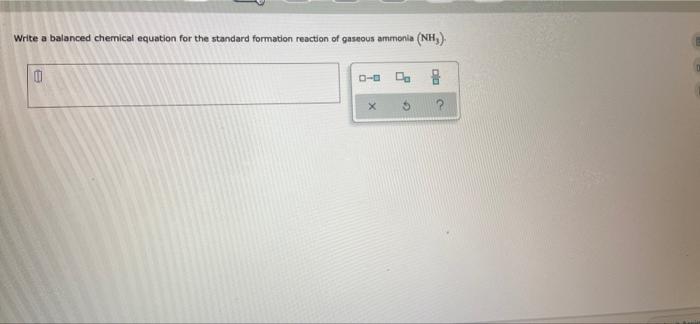 Solved Write a balanced chemical equation for the standard | Chegg.com