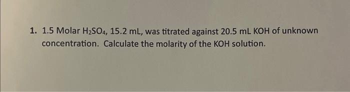 Solved 1. Define Endpoint and Equivalence Point. 2. Explain | Chegg.com