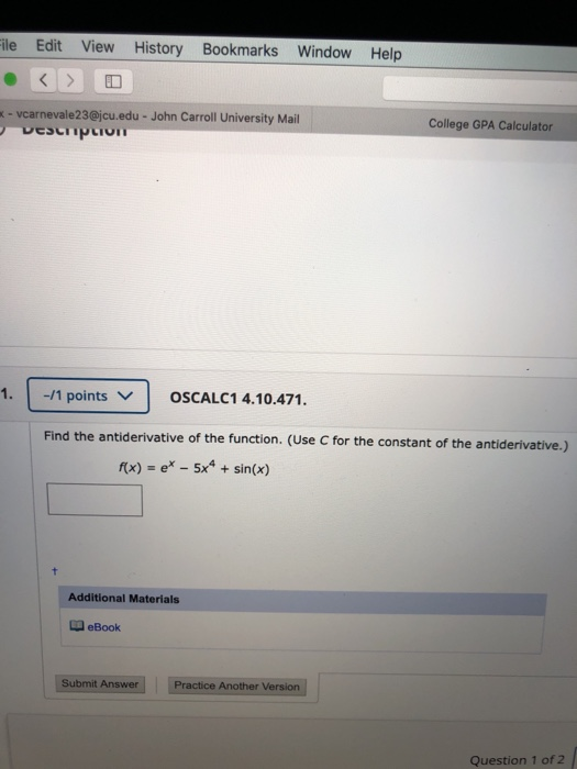 Solved File Edit View History Bookmarks Window Help * | Chegg.com