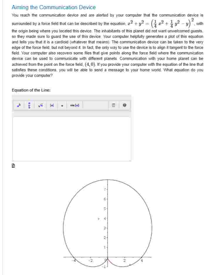 Solved Aiming the Communication DeviceYou reach the | Chegg.com