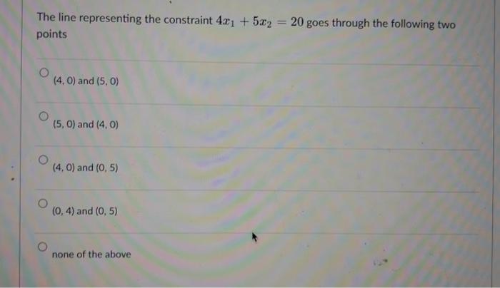 Solved The point (4,0) is feasible. infeasible. an extreme | Chegg.com
