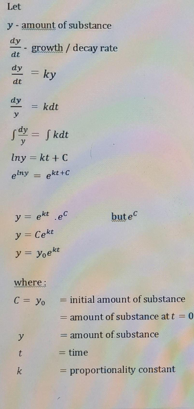 Solved Subject: Differential Equation Topic: Derivation of | Chegg.com