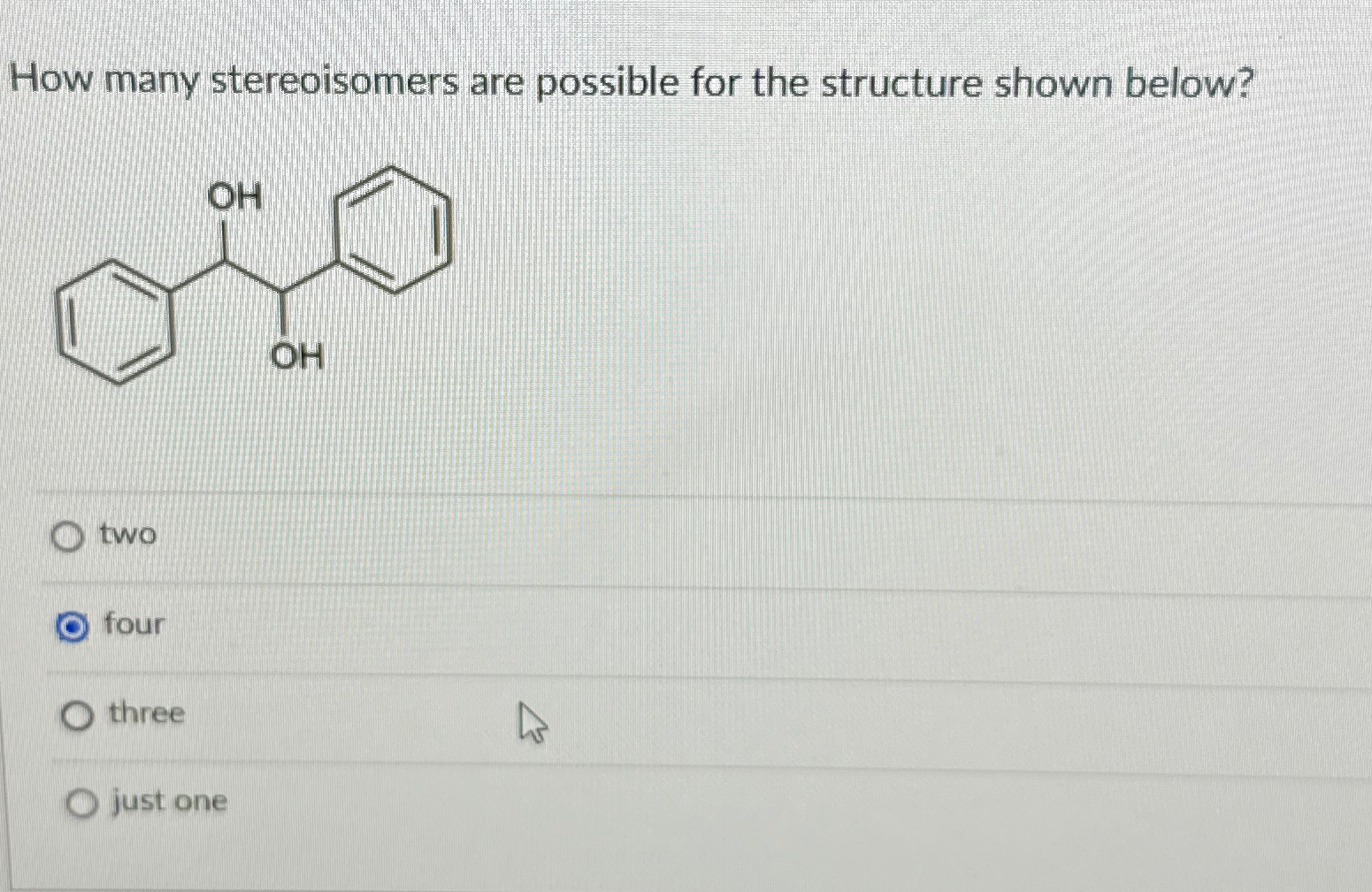 Solved How many stereoisomers are possible for the structure | Chegg.com