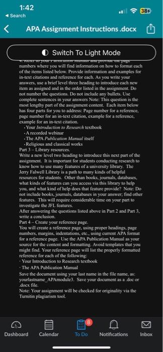 Solved Part 2 Create The Body Of The Document Include 