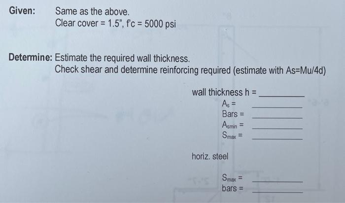 Solved h= 14 ft ka=0.35 ysoil=115pcf surcharge load=125 psf | Chegg.com