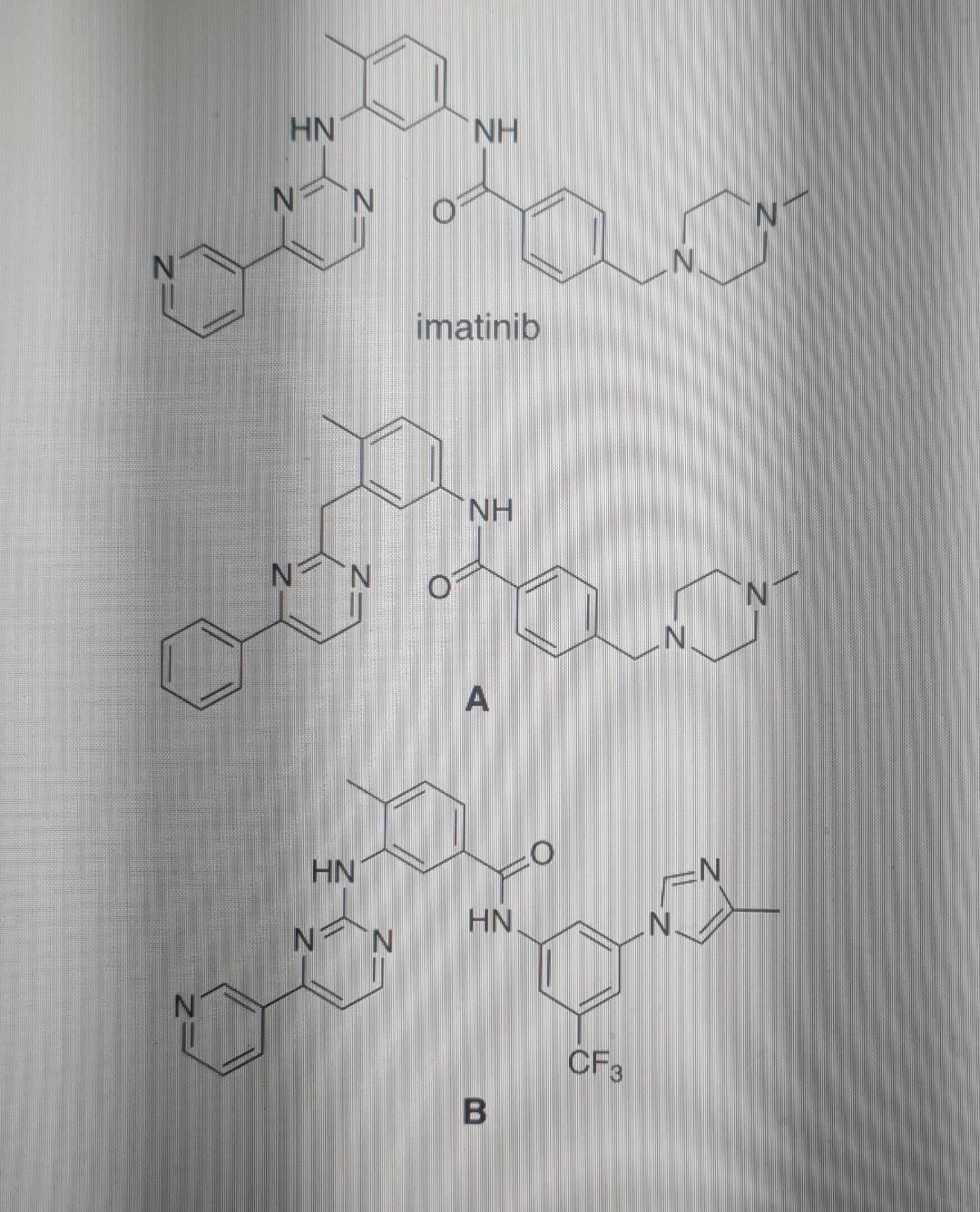 The figure below shows the kinase inhibitor imatinib | Chegg.com