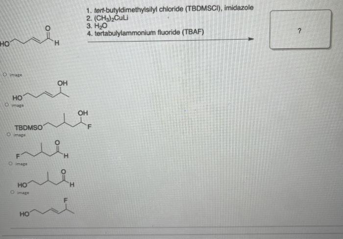Solved 1. tert-butyldimethylsilyl chloride (TBDMSCI), | Chegg.com