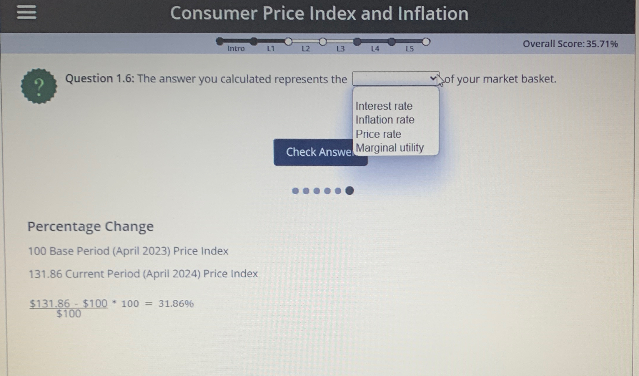 Solved Consumer Price Index and | Chegg.com