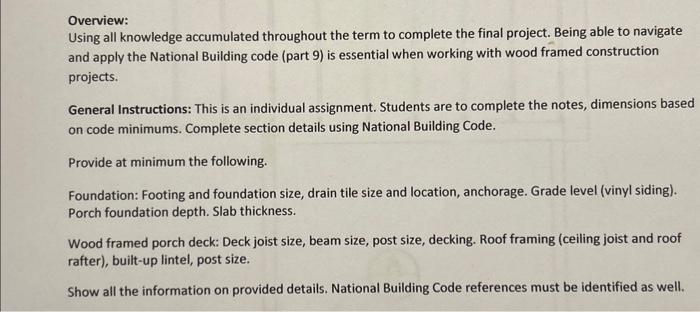 Solved Overview: Using all knowledge accumulated throughout | Chegg.com