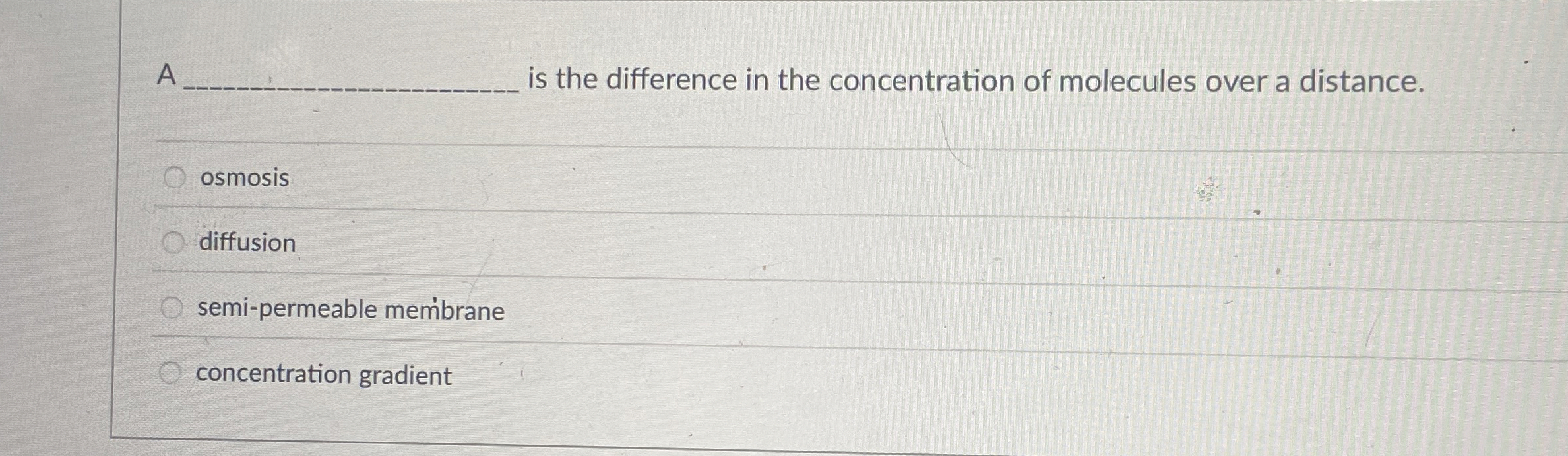 Solved Ais the difference in the concentration of molecules | Chegg.com