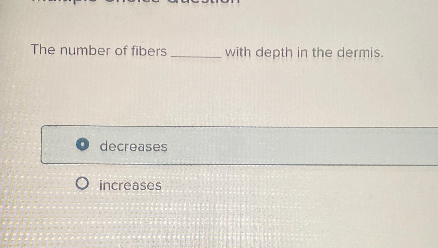 Solved The number of fibers with depth in the | Chegg.com