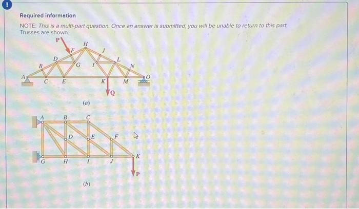 Solved Required information NOTE: This is a mult-part | Chegg.com