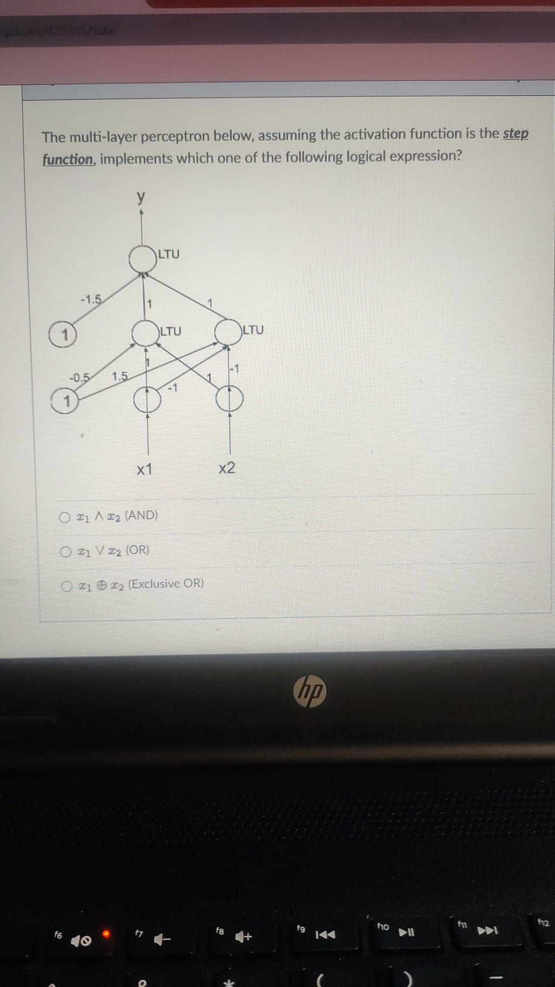 Solved The multi-layer perceptron below, assuming the | Chegg.com
