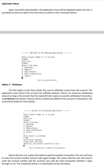 Solved For this assignment, you will create a simple banking | Chegg.com