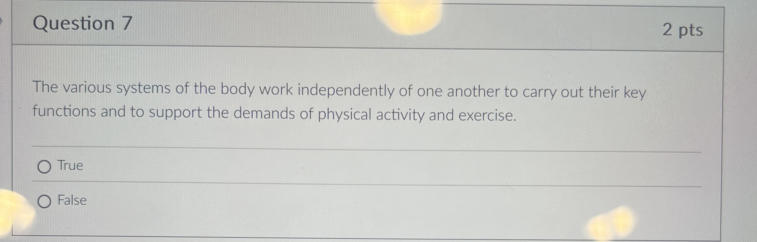Solved Question 72 ﻿ptsThe various systems of the body work | Chegg.com