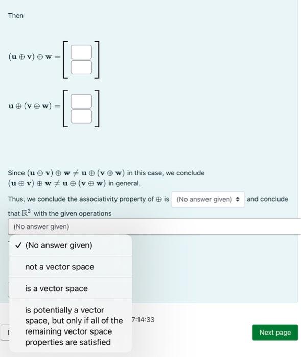 Give R2 the addition operation | Chegg.com