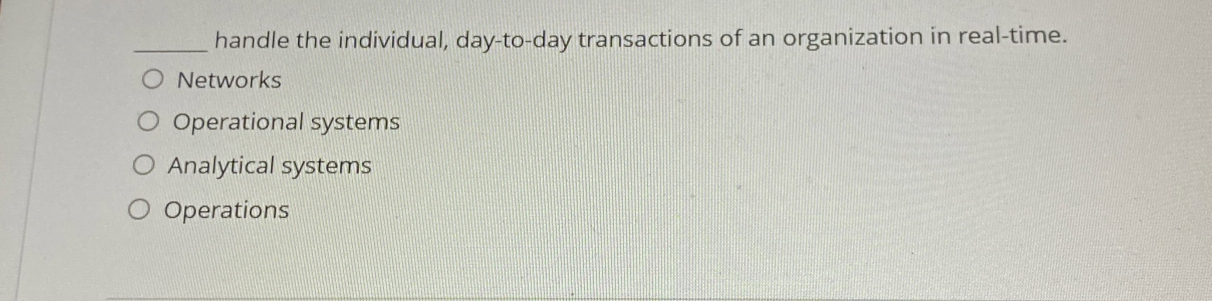 Solved ﻿handle the individual, day-to-day transactions of | Chegg.com