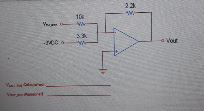 Solved Part 3. Multiple Input Operation - Summing Amplifier | Chegg.com