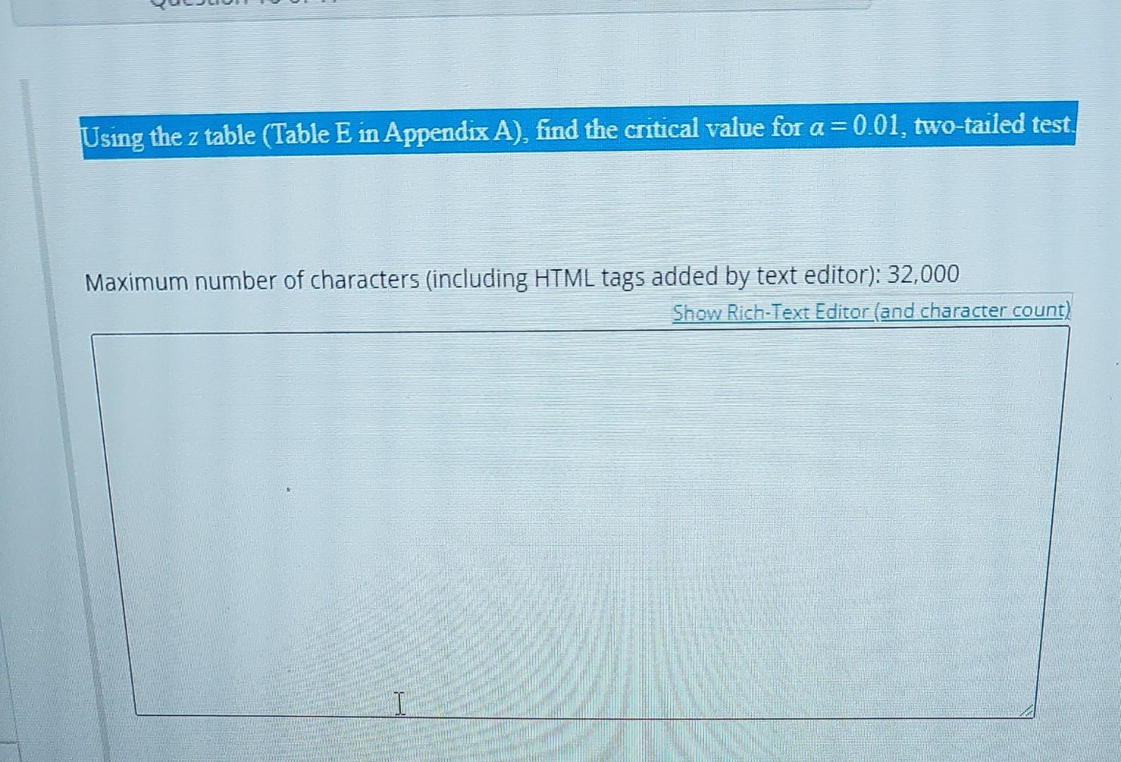 Solved Using the z table (Table E in Appendix A), find the | Chegg.com