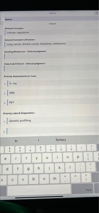 Notes cancmr Related Concepts: Cellular regulation | Chegg.com