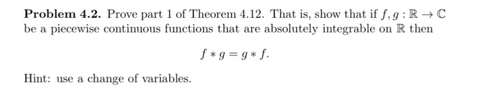 Solved Problem 4.2. Prove part 1 of Theorem 4.12. That is, | Chegg.com