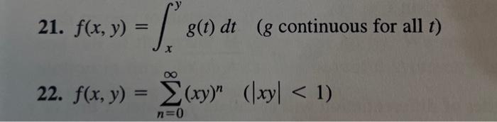 Solved Calculating First-Order Derivatives.Please Solve 22. | Chegg.com
