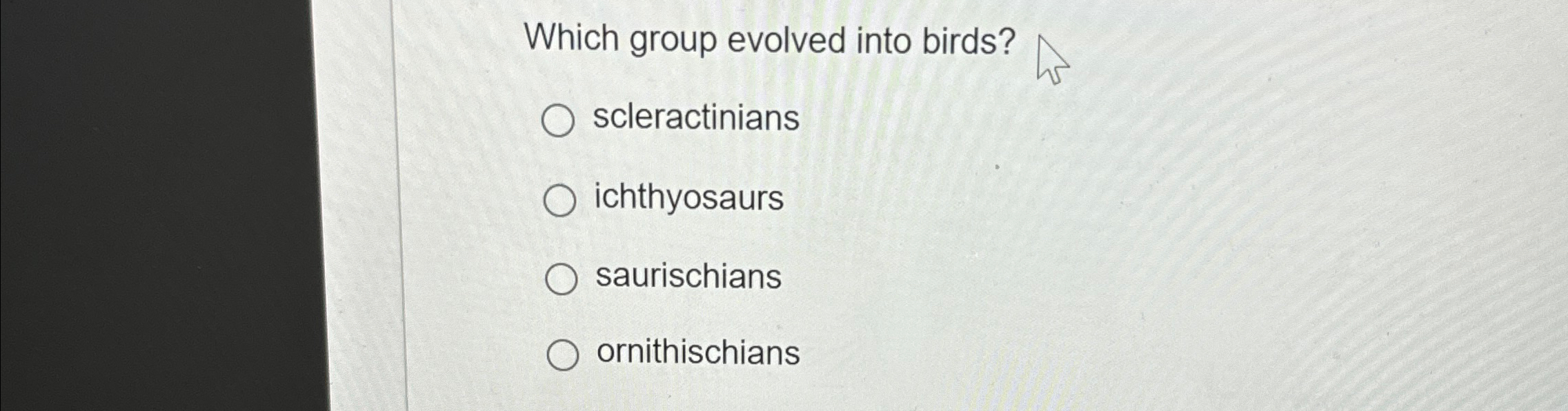 Solved Which group evolved into | Chegg.com