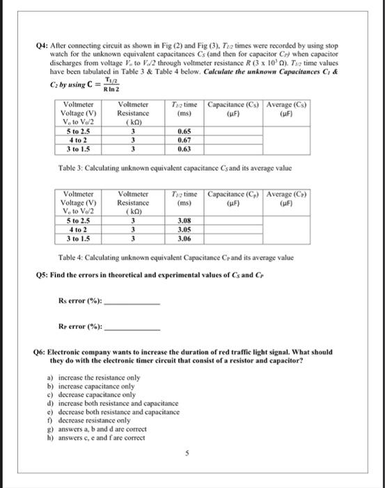 Solved Assignment: PART 1: Measurement of Single Unknown | Chegg.com