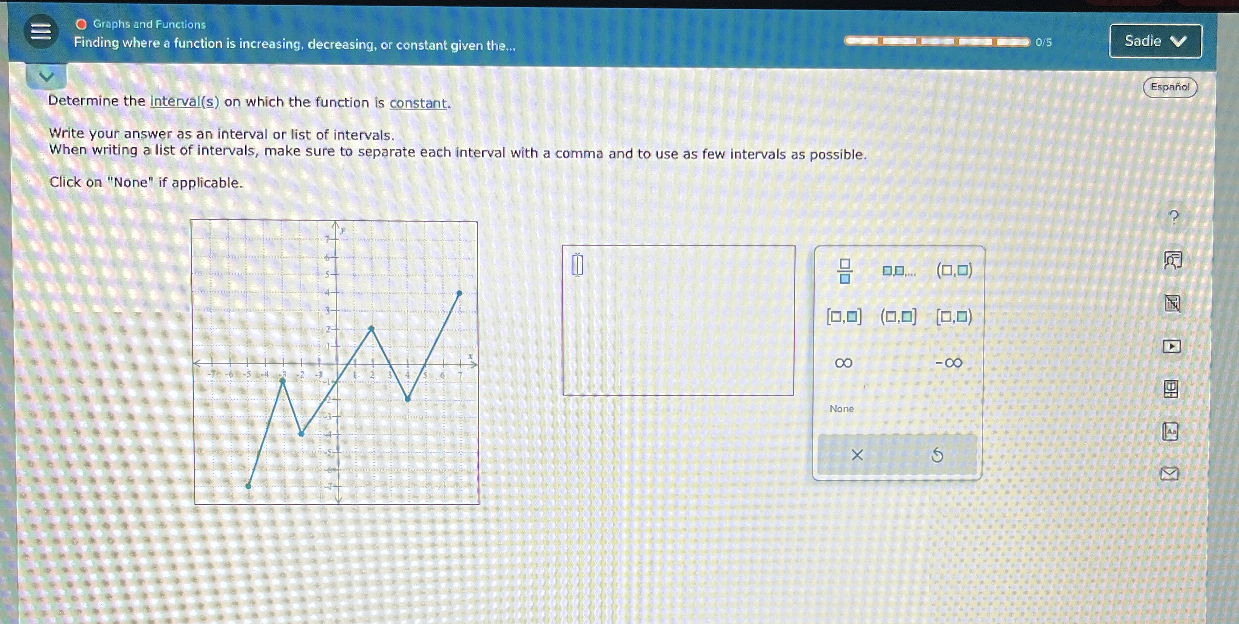 Solved Graphs and FunctionsFinding where a function is | Chegg.com