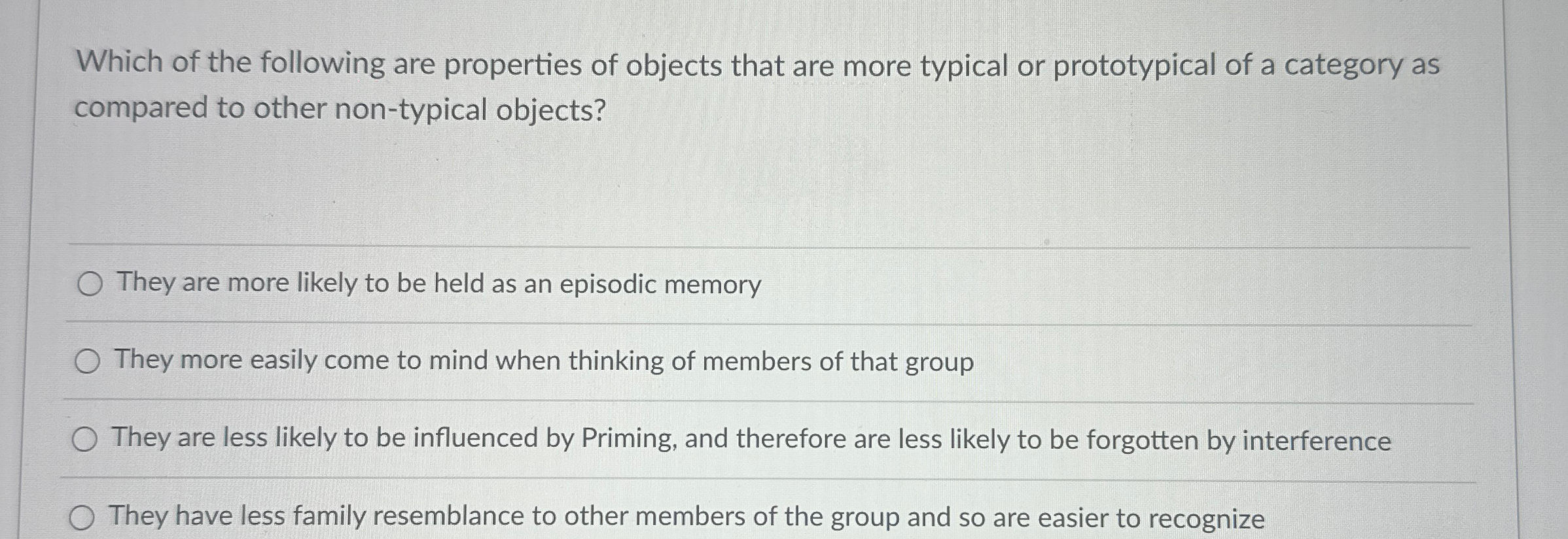 Solved Which of the following are properties of objects that | Chegg.com