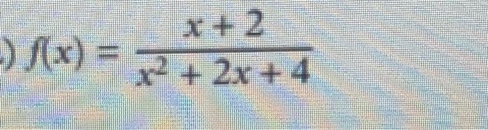 Solved f(x)=x2+2x+4x+2 | Chegg.com