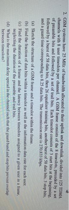 Solved Consider a cellular system operating at 900 MHz where | Chegg.com