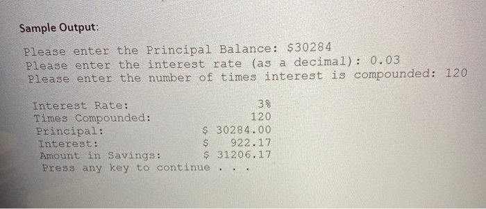 Solved Inputs: . . [USD] Principal Balance [real] Interest | Chegg.com