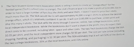 Solved The Tech student Governmen Association [SGA) ﻿is | Chegg.com