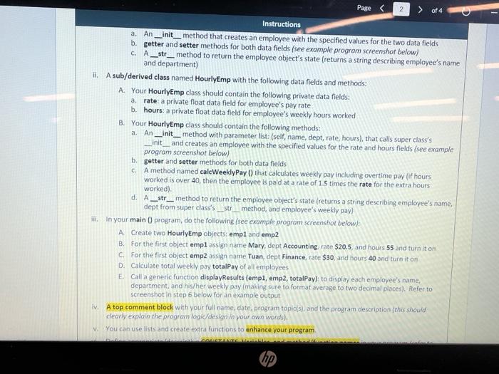 Solved in sain function definition def man() : emp1 = | Chegg.com