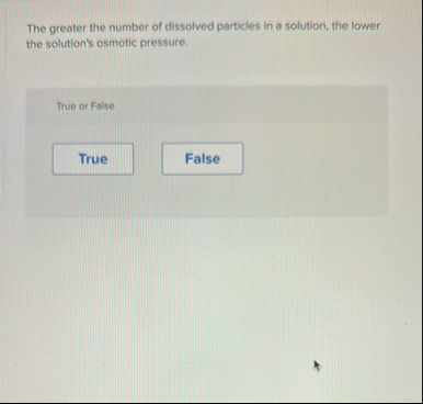 Solved The greater the number of dissolved particles in a | Chegg.com