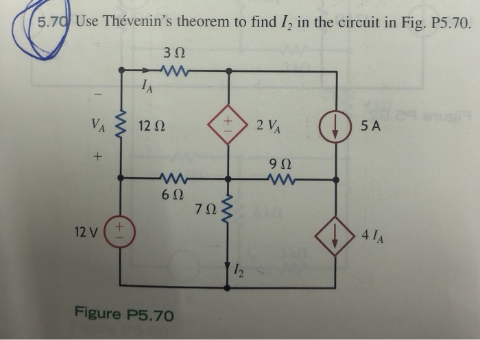 Solved 5.59 Find I, in the circuit in Fig. P5.59 using | Chegg.com