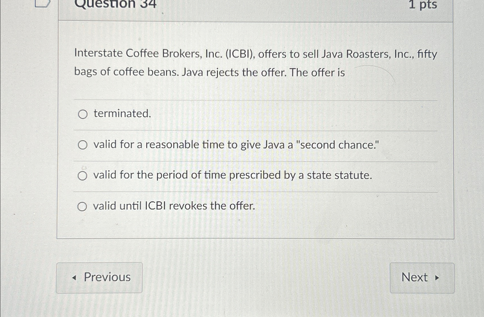 Solved Interstate Coffee Brokers, Inc. (ICBI), ﻿offers to | Chegg.com