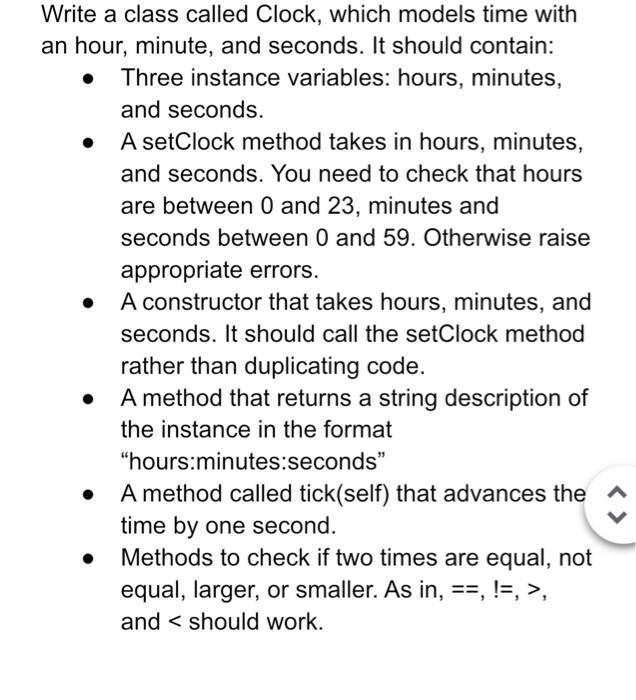 Write a class called Calendar, which models calendar | Chegg.com