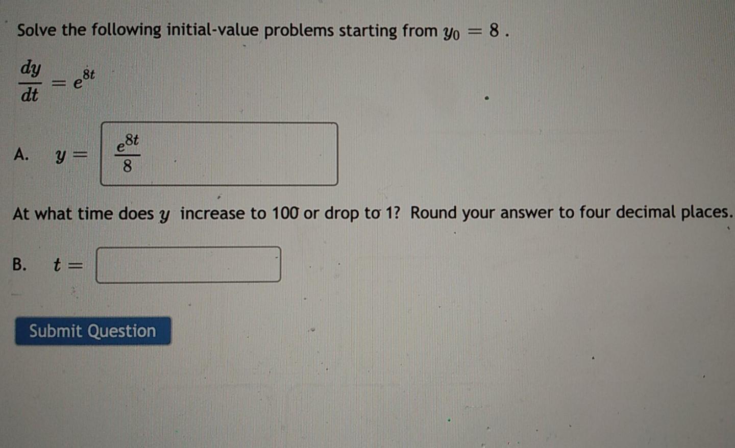Solved Solve the following initial-value problems starting | Chegg.com