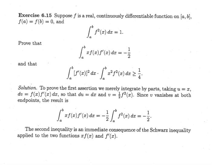 Solved Exercise 6.15 Suppose f is a real, continuously | Chegg.com