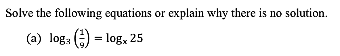 Solved Solve the following equations or explain why there is | Chegg.com